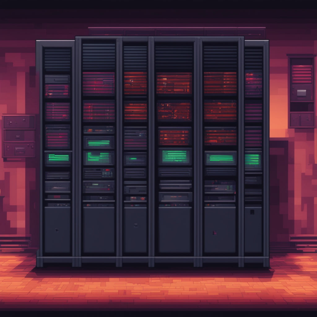 Evil Server Rack - Vinyl Sticker - 3" x 3" – Server Labs Aus